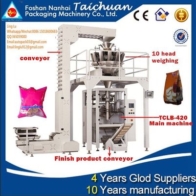 factory price TAICHUAN almond/green pean/ sunflower seeds packing machine