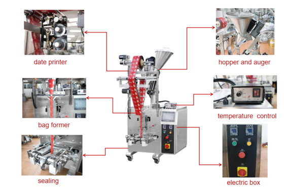 autompatic 55g 122g 224g Coffee Powder Milk powder Tea Powder Packing Machine food and beverage packing machine