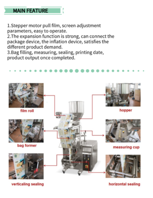 Foshan factory price Automatic potato chips/candy/green pean/cashew nut/peanuts Vertical Packing Machine