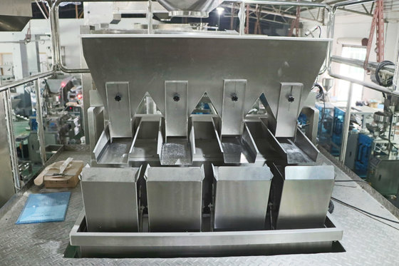 Automatic Continuous Fill Nitrogen Gas Flushing Potato Chips Aluminum Plastic Bag Heat Sealing Machine packing machine
