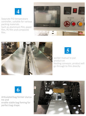 Automatic Granola Cereal Energy Bar Pillow Packing Machine for Cereal Chocolate Bar Protein Bar Packaging Machine