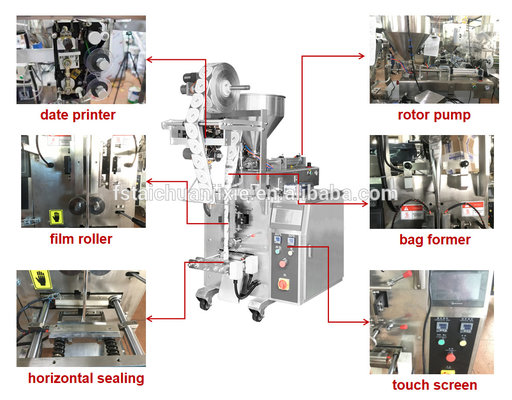 Full automatic tomato paste mayonnaise jam chocolate sauce ketchup honey liquid filling and sealing packing machine
