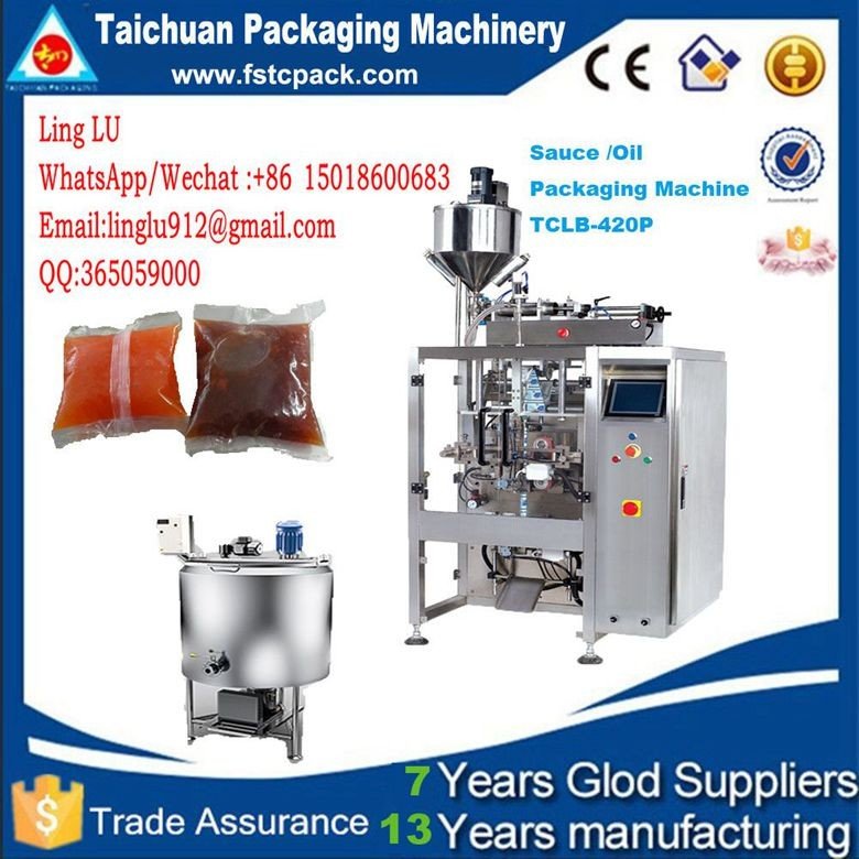 Automatic Tomato jam thick sauce packaging machine vertical liquid packing machine milk packing machine