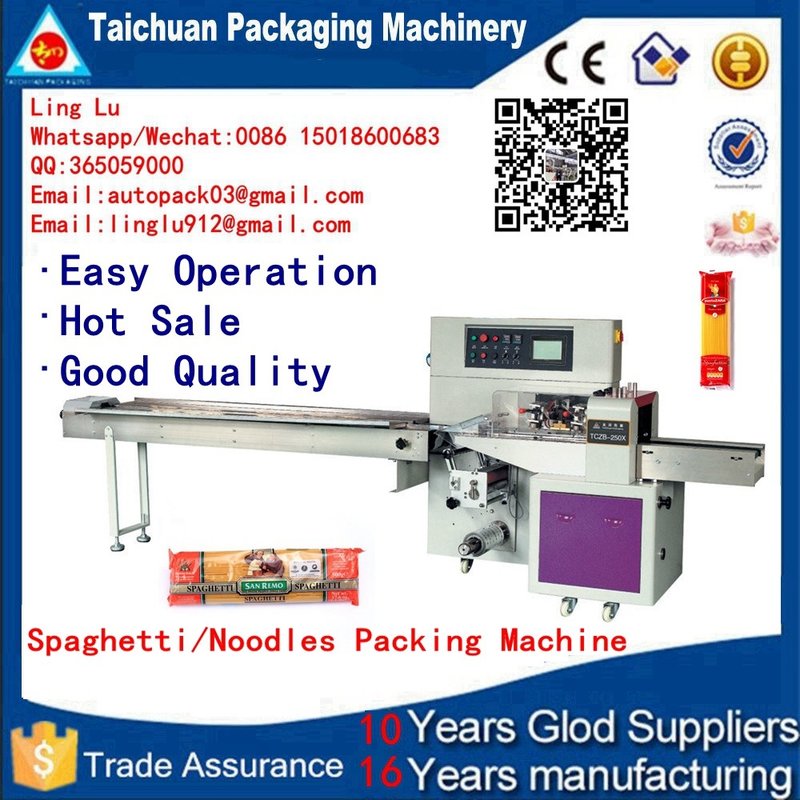 Taichuan knife/spoon/fork pillow packaging machine, disposable plastic cutlery sets wrapping machine
