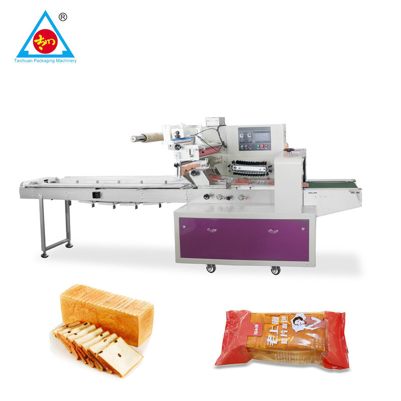 China factory price Nitrogen Air Filling Cake Croissant Bread egg yolk pie bread Packing Machine