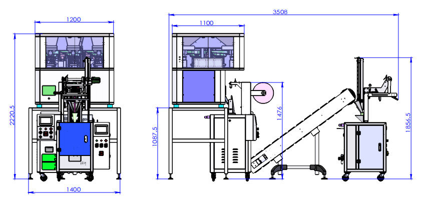 automatic tea sachet packing machine coffee teabag making machine tea bag packaging machine