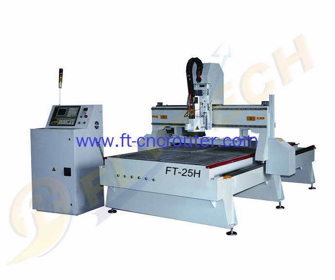 Woodworking CNC Router with ATC function with vaccum table NK200 control system