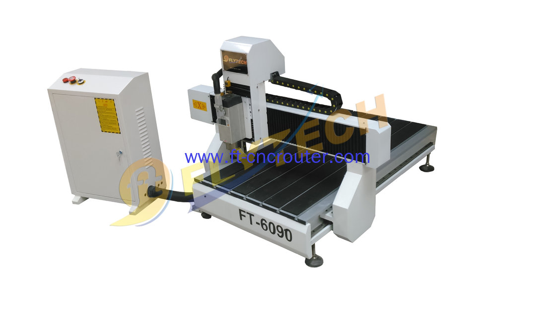 Desktop 6090 CNC metal engraving machine with air coolen spindle with NK105 system