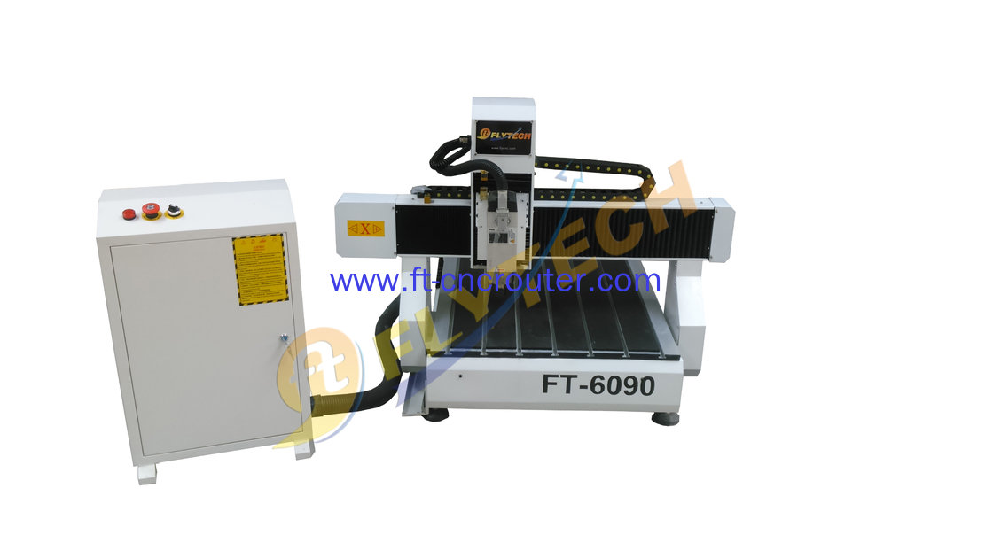 small 6090 CNC Router metal milling machine with hybrid servo motors with low noise