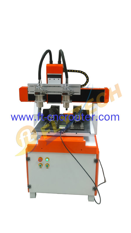 Hot sale small 4 axis CNC Router jade engraving machine with 2 spindles 2 rotary axis