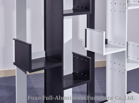 Modern All Aluminum Living Room Furniture Decorative Display Bookcases Shelf