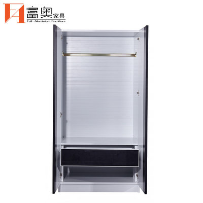 Simple Metal Clothing Armoire Bedroom Furniture All Aluminium Wardrobe