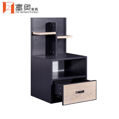 Modern All Aluminum Bedroom Furniture Bedside Table Nightstands