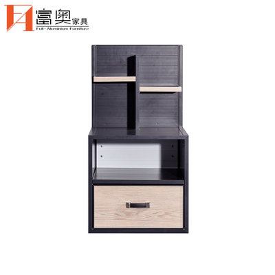 Modern All Aluminum Bedroom Furniture Bedside Table Nightstands