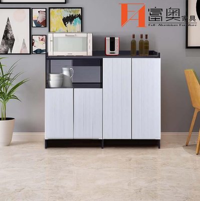 Metal Living Room Furniture All Aluminum Storage Side Cabinet