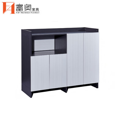 Metal Living Room Furniture All Aluminum Storage Side Cabinet
