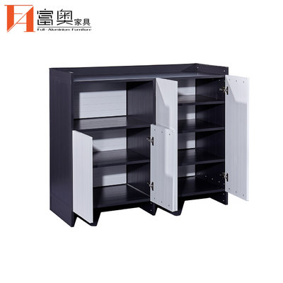 Metal Living Room Furniture All Aluminum Storage Side Cabinet