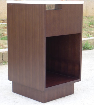 Wooden hotel furniture stone top night stand/bed side table NT-0004