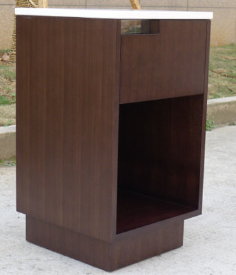 Wooden hotel furniture stone top night stand/bed side table NT-0004