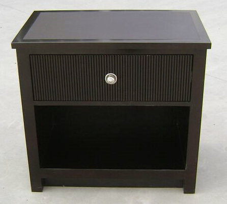 Wooden hotel furniture stone top night stand/bed side table NT-0010