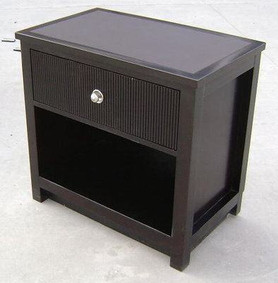 Wooden hotel furniture stone top night stand/bed side table NT-0010
