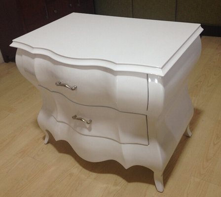 Wooden 5-star hotel furniture stone top night stand/bed side table NT-0011