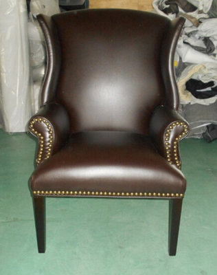 wooden frame fabric/PU dining chair A-521