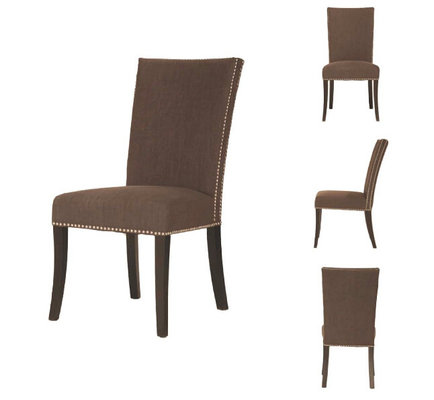 wooden frame fabric/PU dining chair Y-230