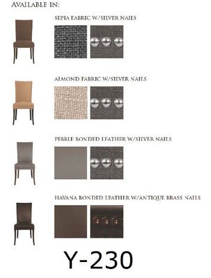 wooden frame fabric/PU dining chair Y-230
