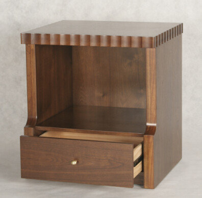 Wooden 5-star hotel furniture stone top night stand/bed side table NT-0016