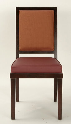 wooden frame fabric/PU dining chair DC-0001
