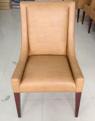 wooden frame fabric/PU dining chair DC-0002