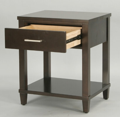 Wooden 5-star hotel furniture stone top night stand/bed side table NT-0019