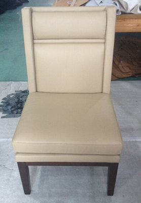 wooden frame fabric/PU dining chair DC-0005