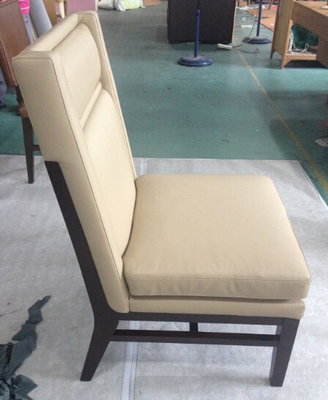 wooden frame fabric/PU dining chair DC-0005
