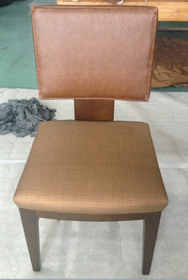 wooden frame fabric/PU dining chair DC-0006
