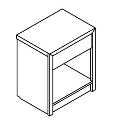 Wooden 5-star hotel furniture stone top night stand/bed side table NT-0020