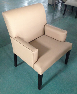 wooden frame fabric/PU dining chair DC-0007