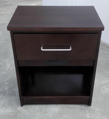 Wooden 5-star hotel furniture stone top night stand/bed side table NT-0023
