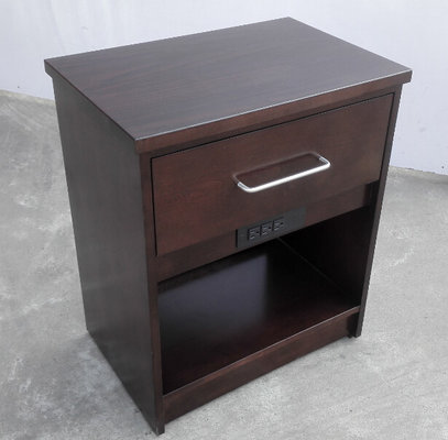 Wooden 5-star hotel furniture stone top night stand/bed side table NT-0023