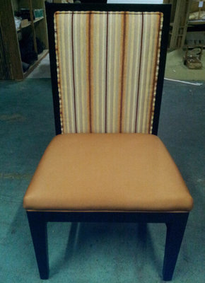 wooden frame fabric/PU dining chair DC-0009
