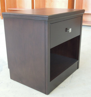Wooden Simple design hotel furniture HPL top night stand/bed side table NT-0028