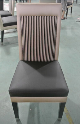 wooden frame fabric/PU dining chair DC-0011