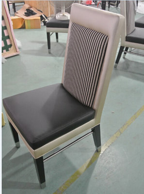 wooden frame fabric/PU dining chair DC-0011