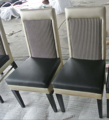wooden frame fabric/PU dining chair DC-0011