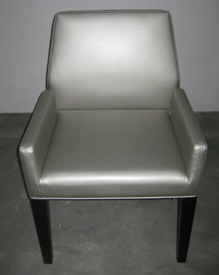 wooden frame fabric/PU dining chair DC-0012