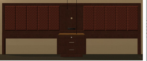 hotel funiture,hospitality casegoods,wooden veneer King/queen headboard HD-0021