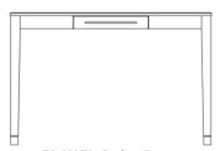 HPL top wooden Hotel furniture wiring desk /mobile desk DK-0011