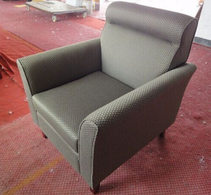 Hotel fabric lounge chair with ottoman ,single sofa LC-0010