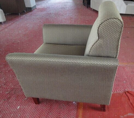 Hotel fabric lounge chair with ottoman ,single sofa LC-0010